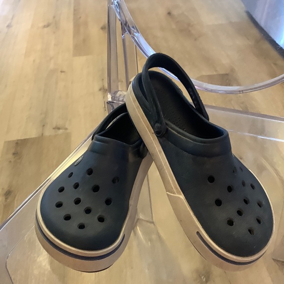 CROCS | Shoes | Crocs Navy Blue Classic Clogs Slip On Shoes | Poshmark